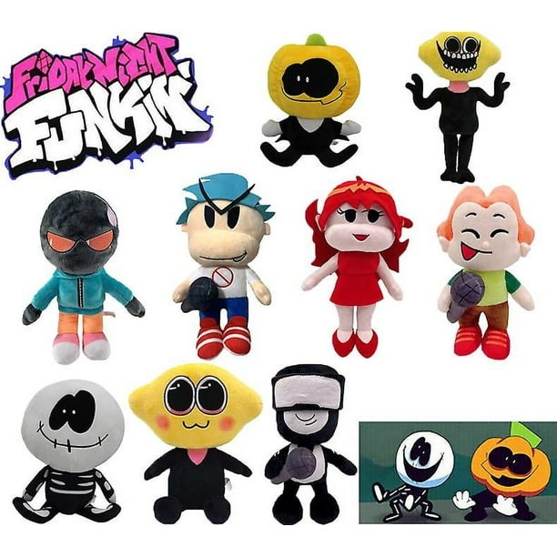 Friday Night Funkin Plush Toys Whitty And Boyfriend Bombman Steenager ...