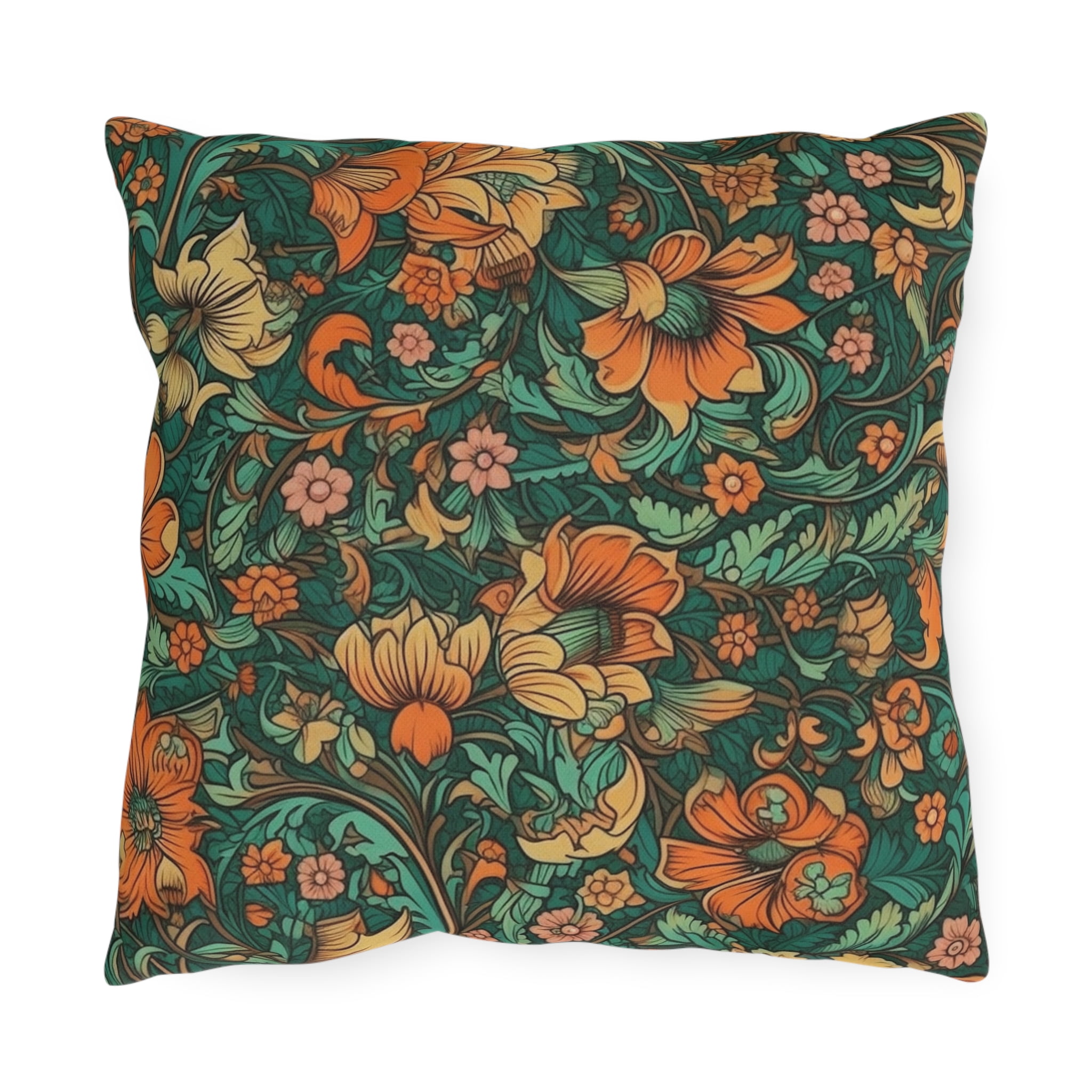 Outdoor Pillow In Jacobean Pattern - Walmart.com