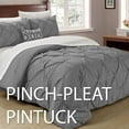 Swift Home Modern Diamond Pintuck Ultra-Soft Microfiber 3-Piece Bedding ...