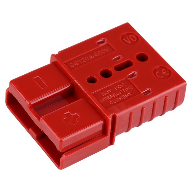 120A 600V Red Connector Plug Double Pole Terminals for Electric Car ...