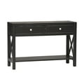 Linon Anna Collection Console Table, Antique Black, 30 inches High ...