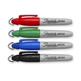 Sharpie Mini Fine Point Permanent Markers, Assorted Colors, 4 Count ...