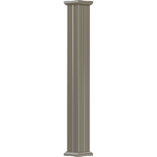 6" x 8' Endura-Aluminum Column, Square Shaft (Load-Bearing 23,000 lbs ...