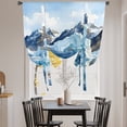 Arctic Sea Tie Up Curtains for Window, Thermal Insulated Balloon Shade ...