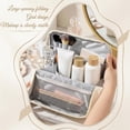 Stylish Handheld Partitioned Cosmetic Bag with Multi-Compartment ...