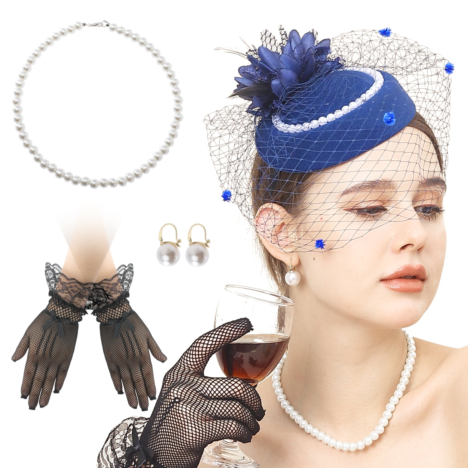 Fascinators Hat Kentucky Derby Hats for Women Tea Party Wedding ...