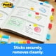 Post-it Tabs, 1" Wide Aqua, Yellow, Pink, Violet, 22/Color, 88 Total ...
