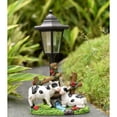 Cadancy Garden Decor Solar Light Owl Statue Outdoor LED Lamp Resin ...