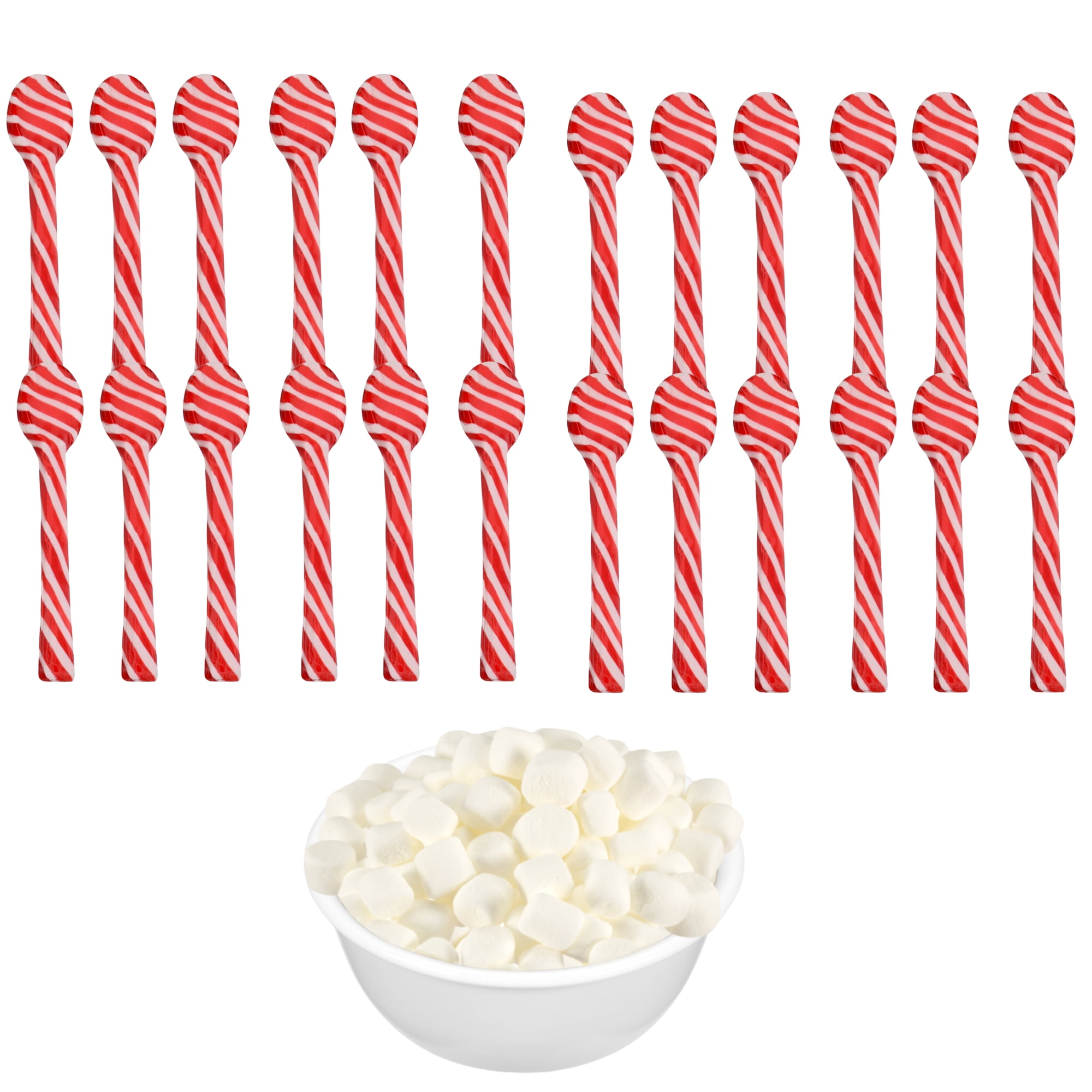 Peppermint Candy Cane Spoon - Edible Stirring Classic Candiesfor Hot ...
