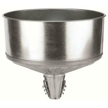 Plews Funnels, Tractor Lock-On with Screen, 8 qt, Galvanized Steel ...