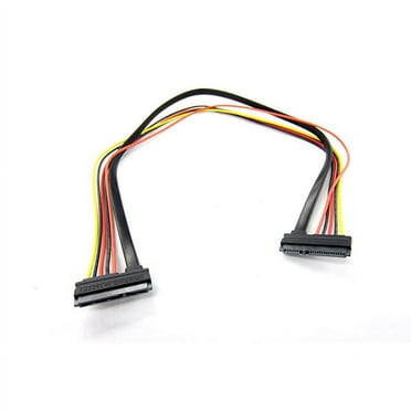 SAS 29 Pin to 7 Pin SATA Cable with 15 Pin SATA Power Cable 6 Inches ...