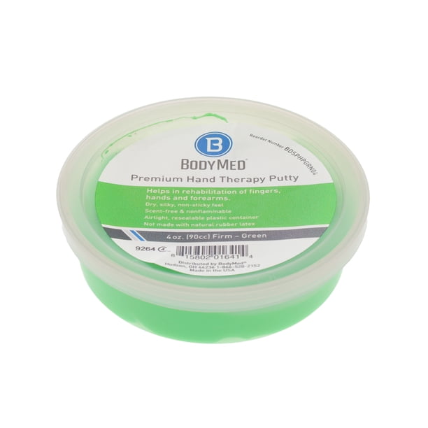BodyMed Premium Hand Therapy Putty, Green, 4 Oz., Firm, Strengthening ...