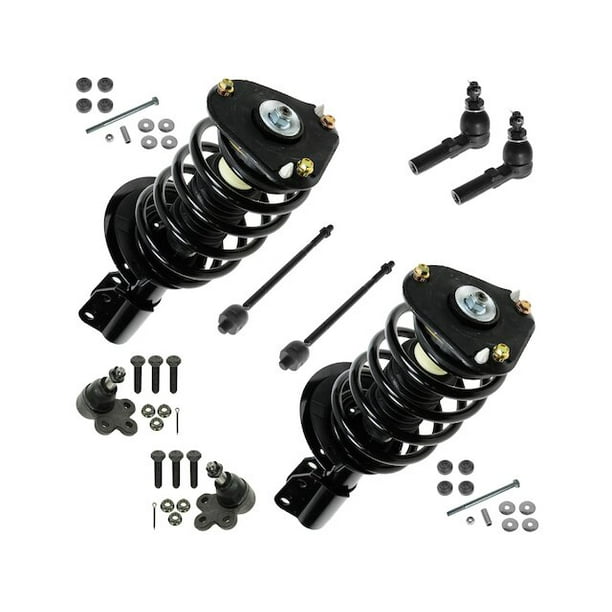 Front Strut Coil Spring Ball Joint Tie Rod Kit 10 Piece - Compatible ...