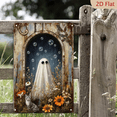 8x12 Inches Rustic Wooden Archway Wall Art, Whimsical Ghost & Kitten in ...