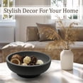 Black Decorative Bowl Modern Home Decor Use for Fruit, Keys, Catch-All ...