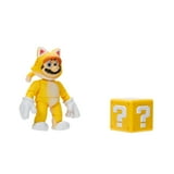 Super Mario Bros Movie Character Toy: 5 Inch Cat Mario Action Figure ...