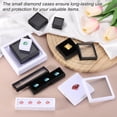 6Pcs Gemstone Display Box, 2.4x2.4x0.8inch Acrylic Small Diamond Cases ...