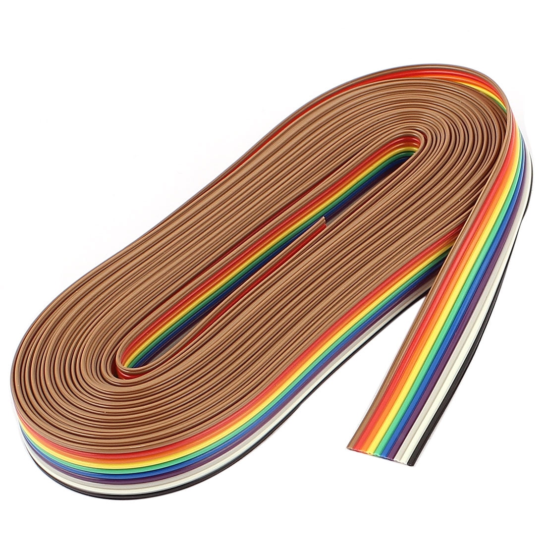 Click here for Unique Bargains 5m 10 Way Rainbow Color Flat Ribbo... prices