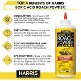 Harris Boric Acid Roach Killer, 16 oz, 2 Pack, Kills Roaches, Water ...