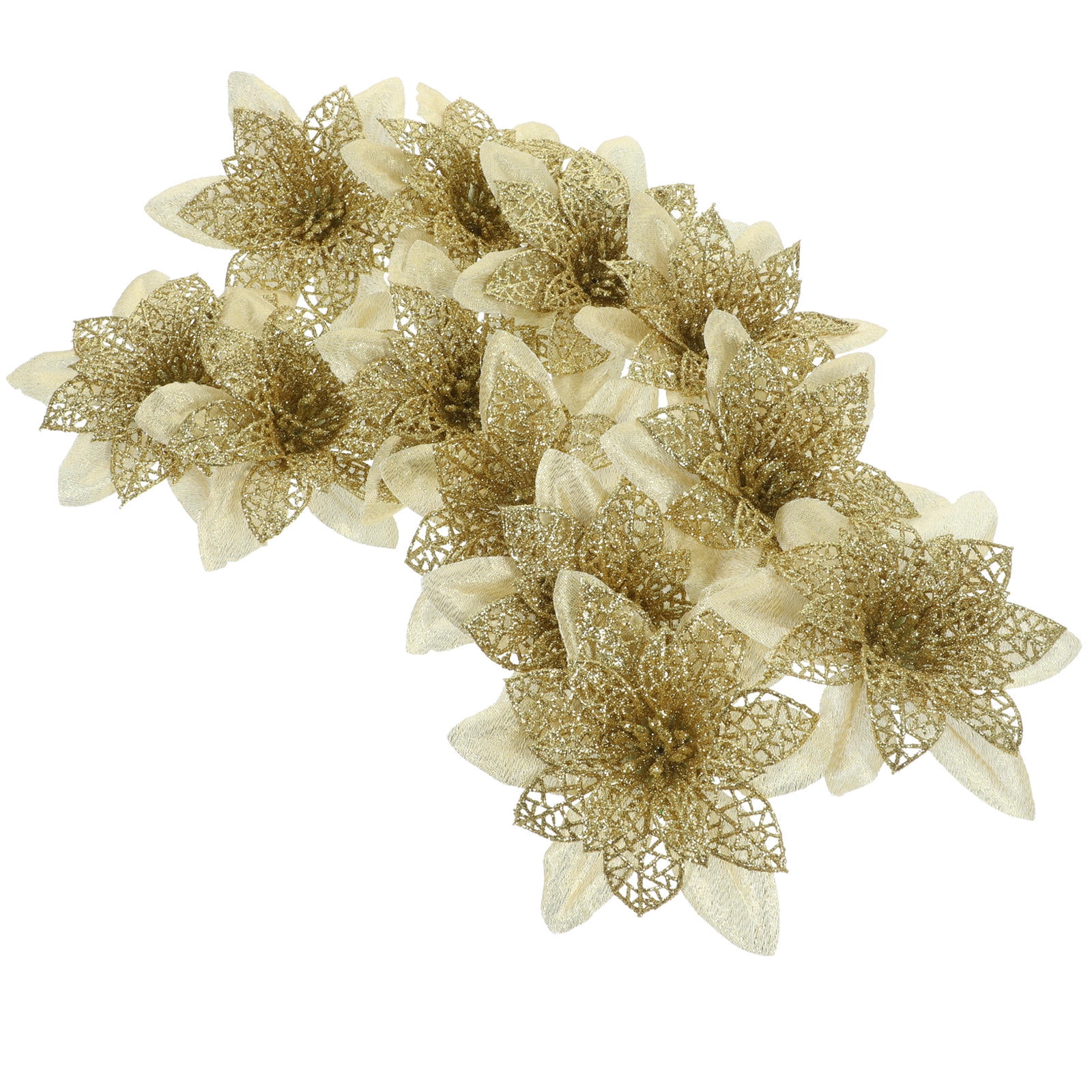 Click here for Washwepe 12pcs Pe Glitter Poinsettia Flowers For C... prices