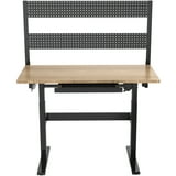 Hanover 24-In. Wide Natural Wood Motorized Work Bench with Adjustable ...