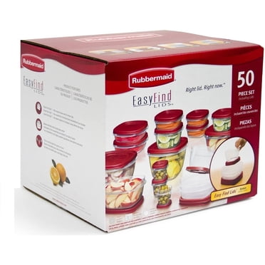 Rubbermaid Easy Find Lids Storage Containers Assortment 56 count ...