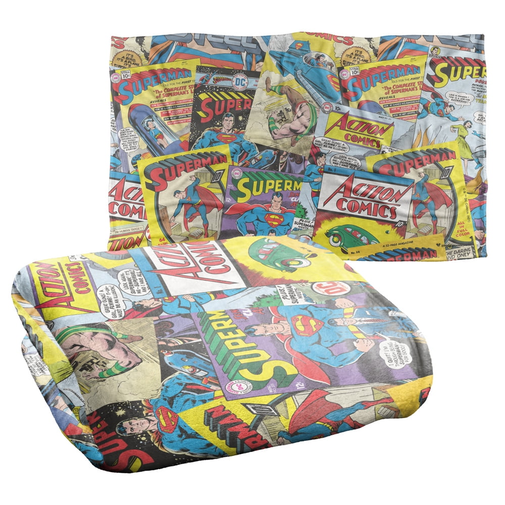 Superman Fan Officially Licensed Silky Touch Super Soft Throw Blanket ...