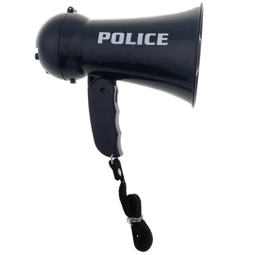 Pretend Toy Megaphone Bullhorn with Sound, Folding Handle, Volume ...