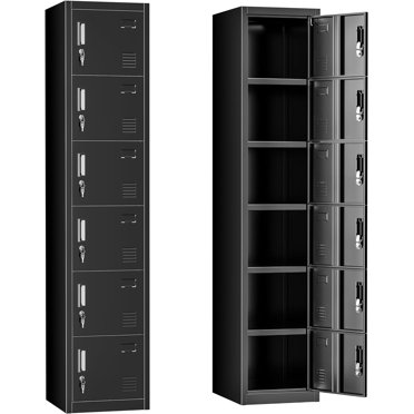 MIIIKO Metal Locker for Gym, School, Office, 71" Metal Storage Locker ...