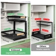 Pull out Cabinet Organizer, 2 Tier Under Sink Organizer and Storage ...