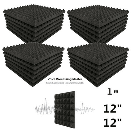 18 Pcs Acoustic Panels Foam Board Studio Sound-Absorbing Firewall Wedge ...