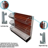 Open End Basket Holding Clips to Hold Wire Baskets on Gondola Shelf ...