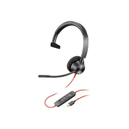 Poly Blackwire 3310-M - Microsoft Teams - 3300 Series - headset - on ...