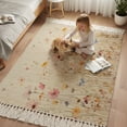 Bedroom Rug Carpet 3'x 5', Pastoral Vintage Botanical Washable Floor ...