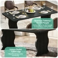 Tribesigns Modern Dining Table for 4-6, 63-Inch Rectangular Wood ...