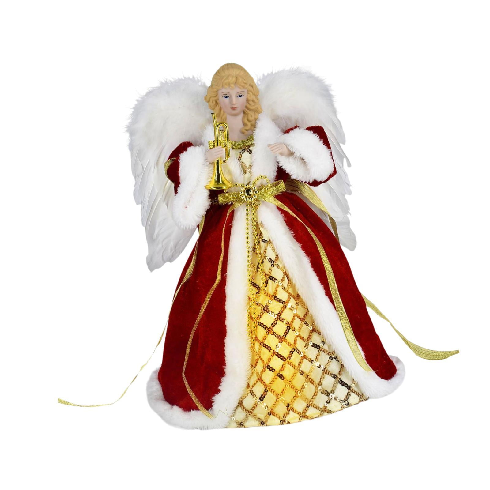 Abbracc Creative Angel Treetop Figurine with Light for Celebration New ...