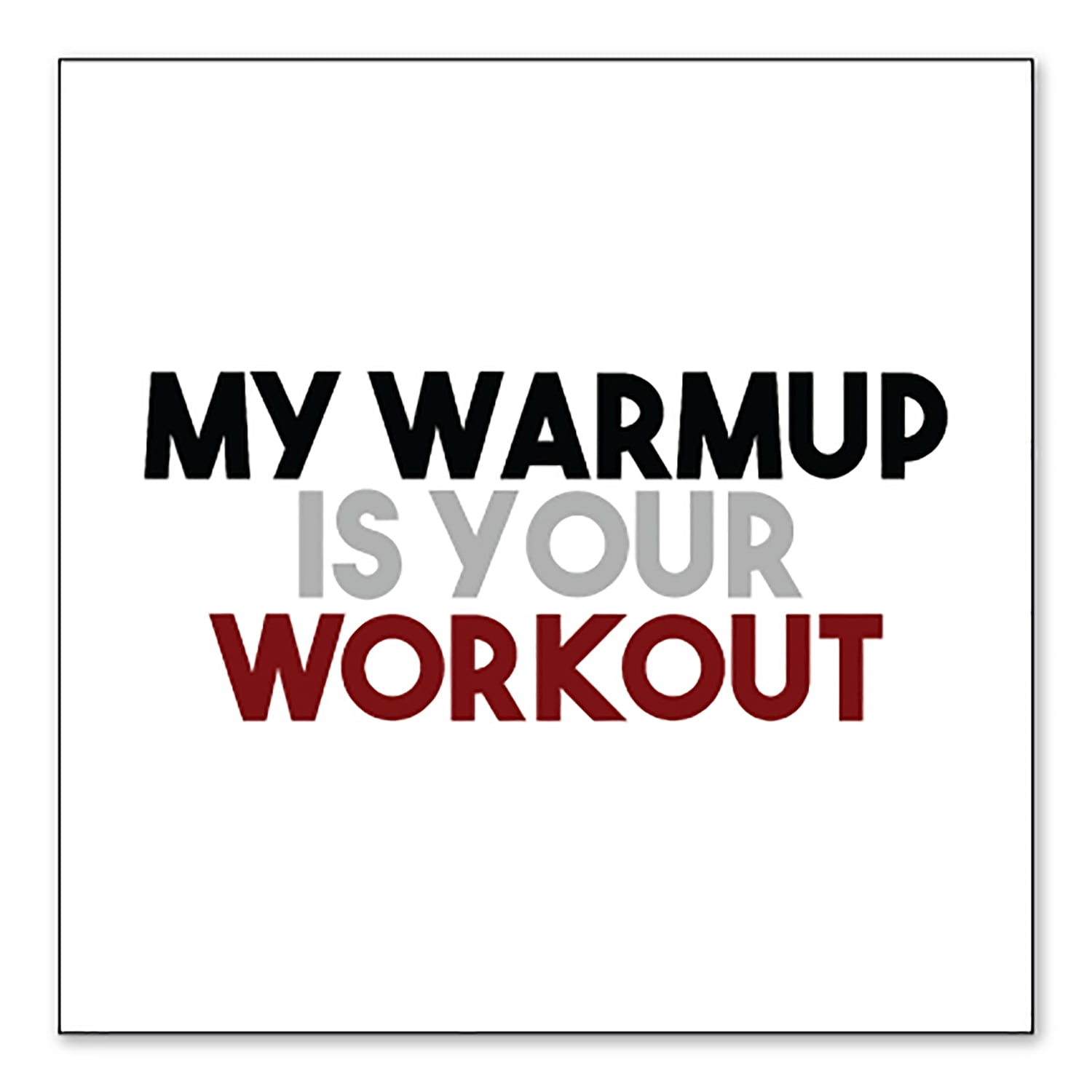 DistinctInk Custom Bumper Sticker - 10" x 10" Decorative Decal - White ...