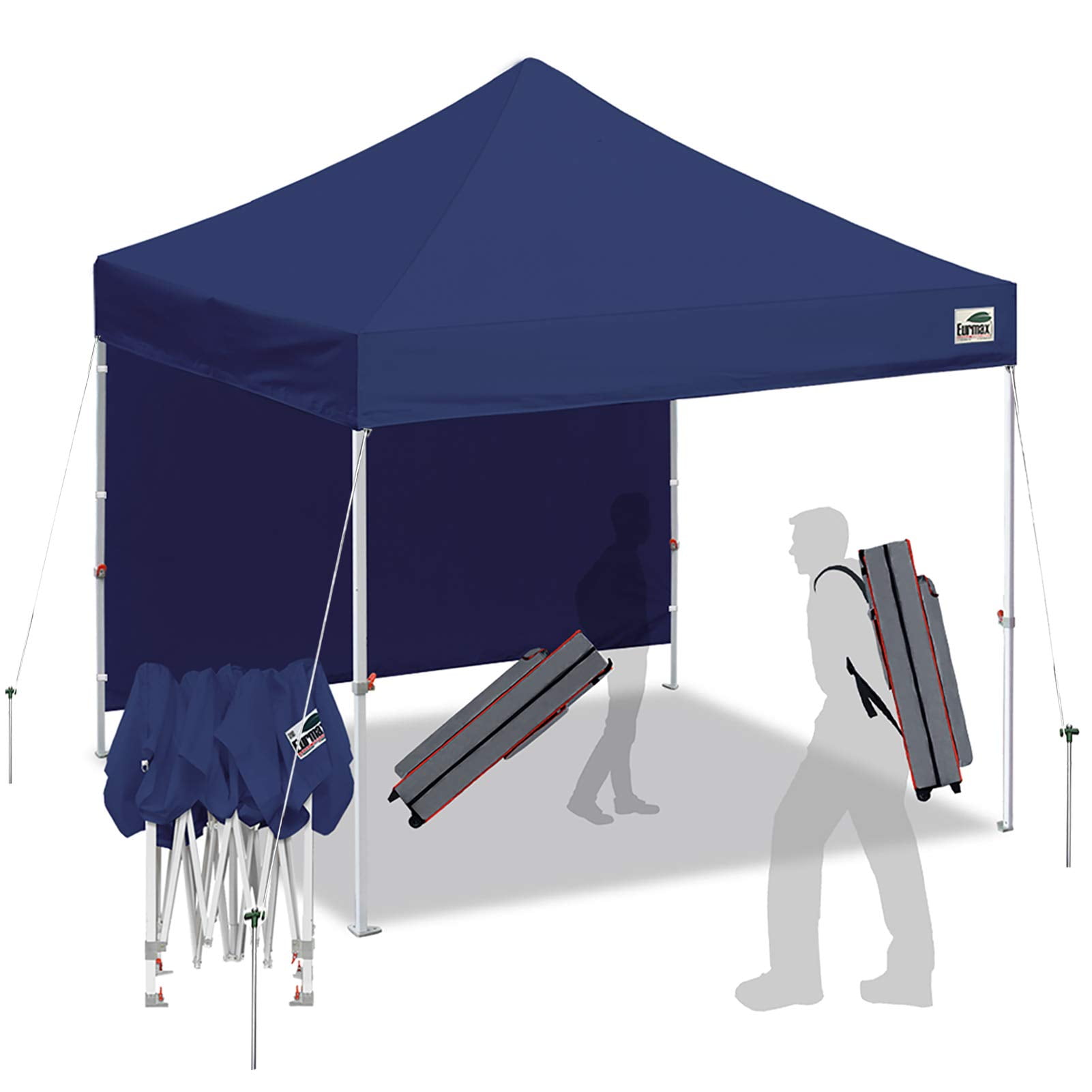 Eurmax Smart 10'x10' Pop up Canopy Tent Outdoor Festival Tailgate Event ...