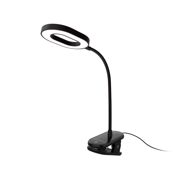 Atmospheres Task Lamp, USB Rechargeable Clamp-on LED Desk Light, Glossy ...