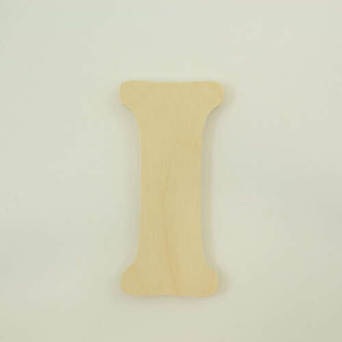 Package of 1, 16 Inch X 1" Thickness Baltic Birch Wood Letter "I" in ...