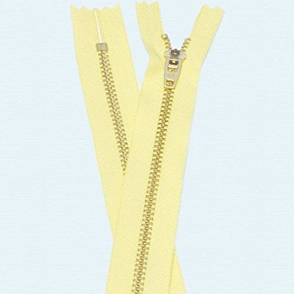 7" YKK Pants Brass Zipper #4.5 - 503 Lite Yellow (3 Zippers) - Walmart.com
