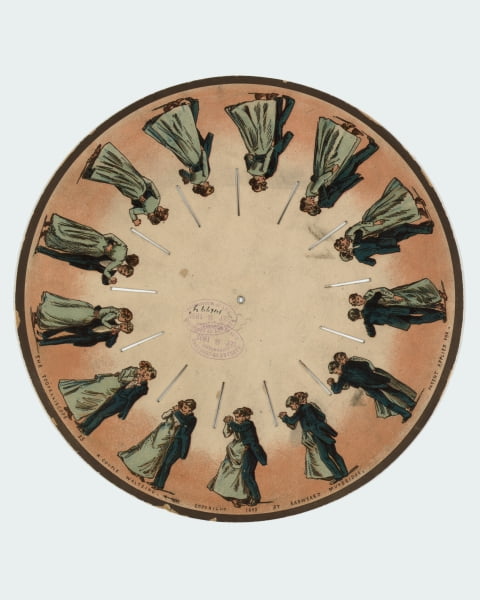 Print: The Zoopraxiscope - A Couple Waltzing, 1893 - Walmart.com