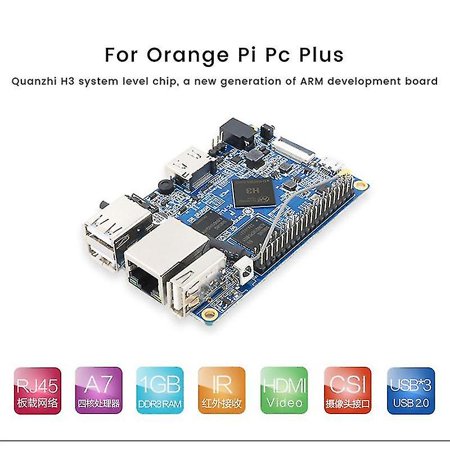 Compatible With Orange Pi Pc Plus Allwinner H3 1gb Ddr3+8gb Emmc Development Board+shell+cooling ...