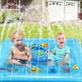 "Allaugh 67"" Backyard Water Toy: Splash Mat Sprinkler & Wading Pool ...