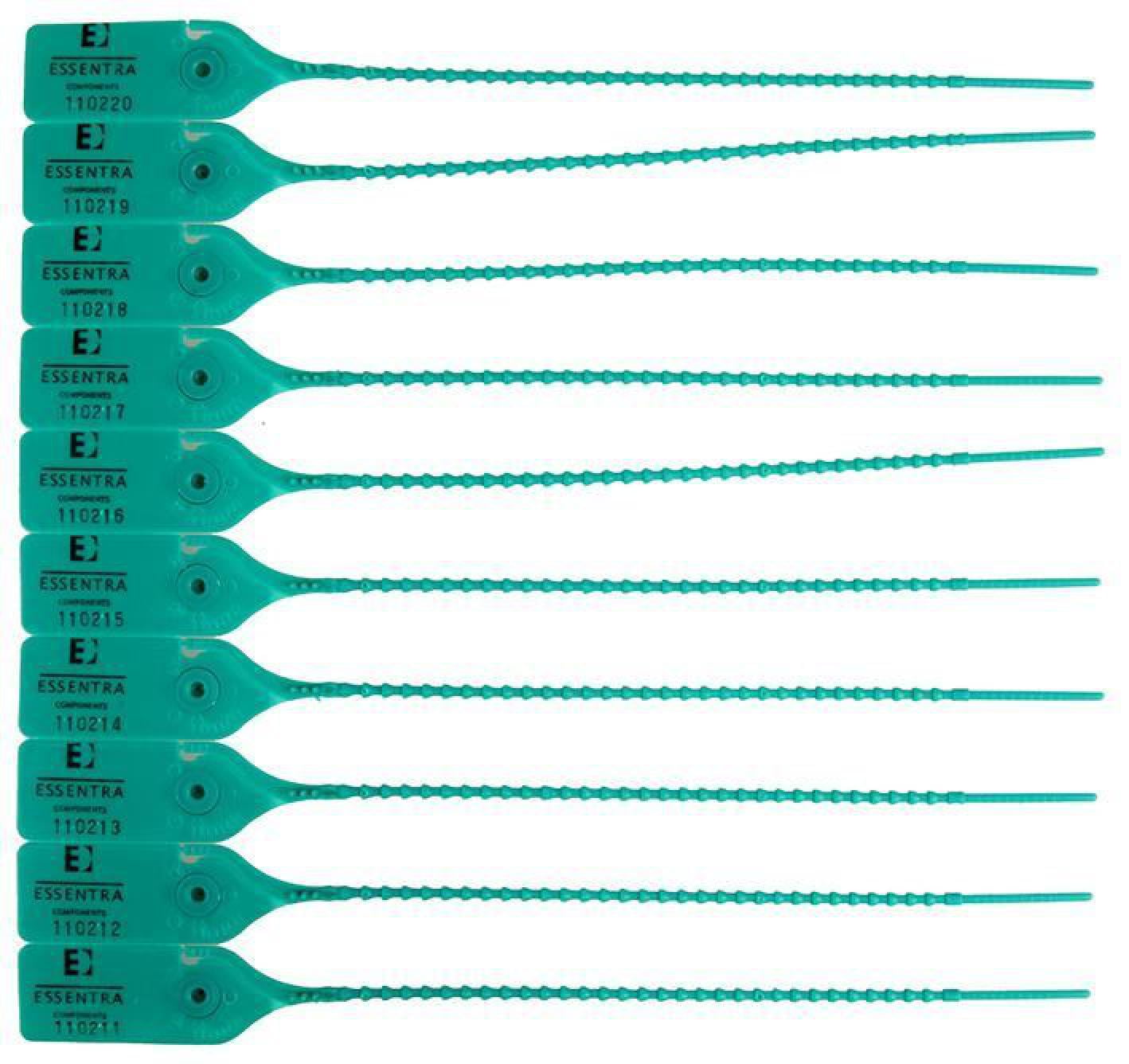 PRO POWER - Plastic Pull Through Seal 250mm Green 100 Pack - Walmart.com