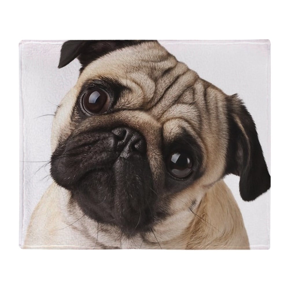 CafePress - Curious Pug Throw Blanket - Soft Fleece Throw Blanket, 50 ...
