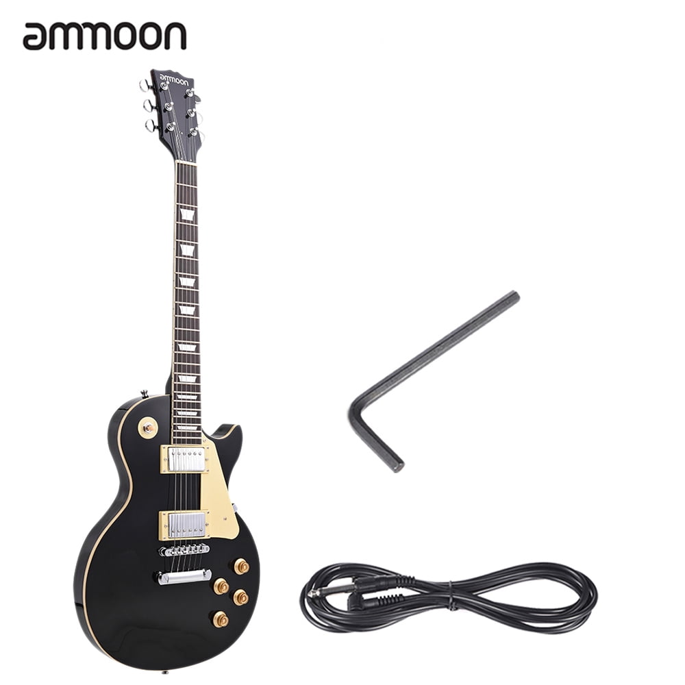 ammoon Electric Guitar 6 String Solid Wood Brims 23 Frets Basswood Body ...