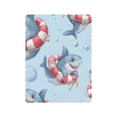 BZSMCE Soft Fitted Cotto Sheets for In Shark Swim Ring Pattern Pattern ...