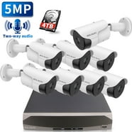 8 CHANNEL IP NVR with 4 X 4MP Cameras, 2TB HDD - Walmart.com