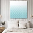 Canvas Print Wall Art Oil Paintings Light Blue Gradient Grid Picture ...
